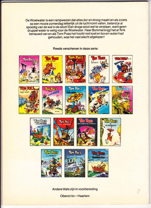 Tom Poes en de Woelwater - Tom Poes Comic book by Marten Toonder Order ...